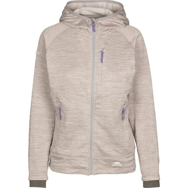 TRESPASS At200 Fleece Jacket With Logo Detail - Platinum