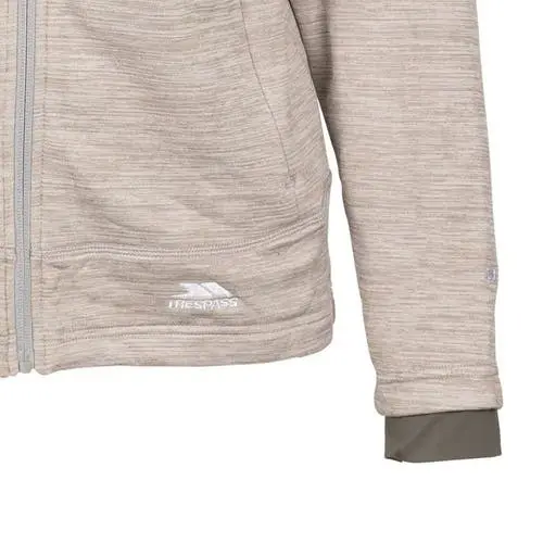 TRESPASS At200 Fleece Jacket With Logo Detail - Platinum