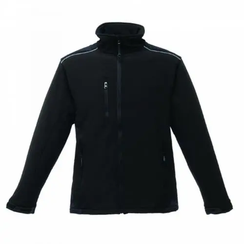 REGATTA Sandstorm Softshell Jacket With Reflective Trim - Black