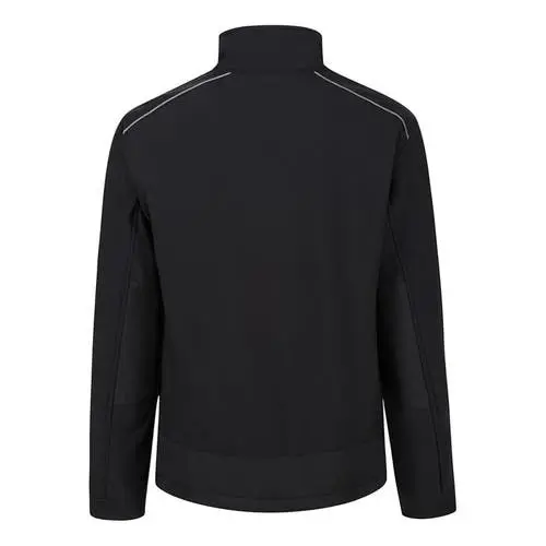 REGATTA Sandstorm Softshell Jacket With Reflective Trim - Black