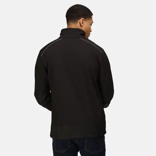 REGATTA Sandstorm Softshell Jacket With Reflective Trim - Black