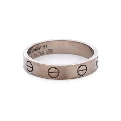 CARTIER Love Wedding Band Ring 18k White Gold