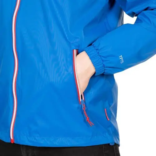 TRESPASS Briar Waterproof Jacket With Contrast Mesh Lining - Blue