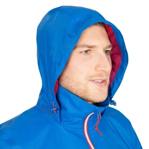 TRESPASS Briar Waterproof Jacket With Contrast Mesh Lining - Blue