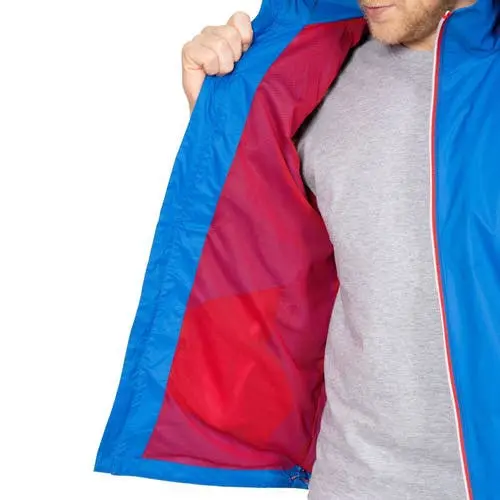 TRESPASS Briar Waterproof Jacket With Contrast Mesh Lining - Blue