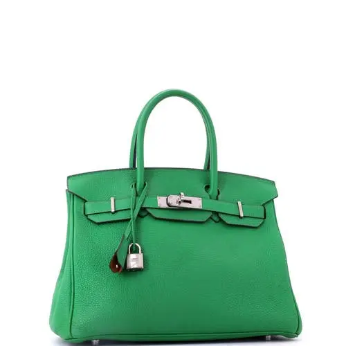 Hermès Birkin Handbag Verso Togo With Palladium Hardware 30
