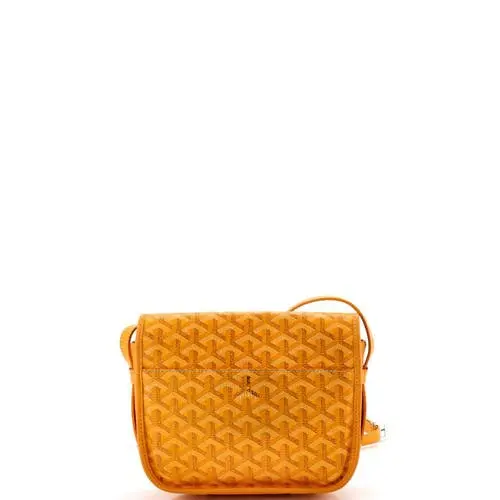 Goyard Belvedere Messenger Bag Coated Canvas With Leather Pm