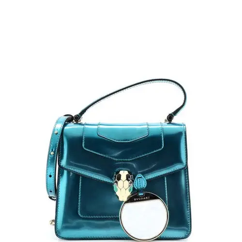 BVLGARI Serpenti Forever Top Handle Bag Patent Small