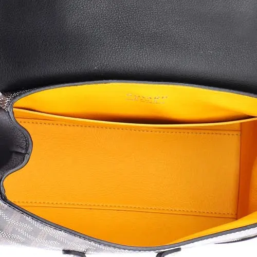 Goyard Saigon Top Handle Bag Coated Canvas With Leather Mini