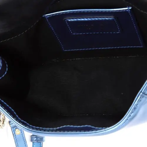 BVLGARI Serpenti Forever Shoulder Bag Metallic Leather Small