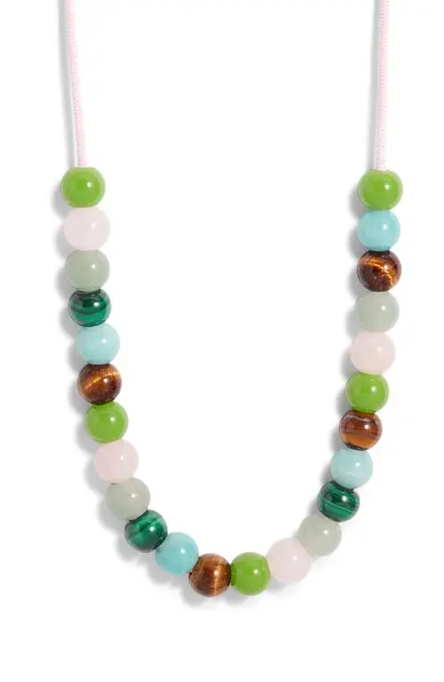 Nest Jewelry Long Gemstone Cord Necklace