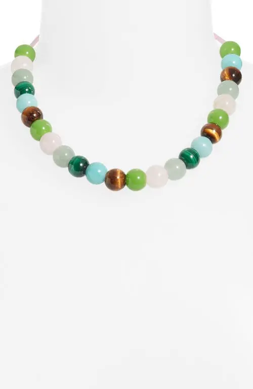 Nest Jewelry Long Gemstone Cord Necklace