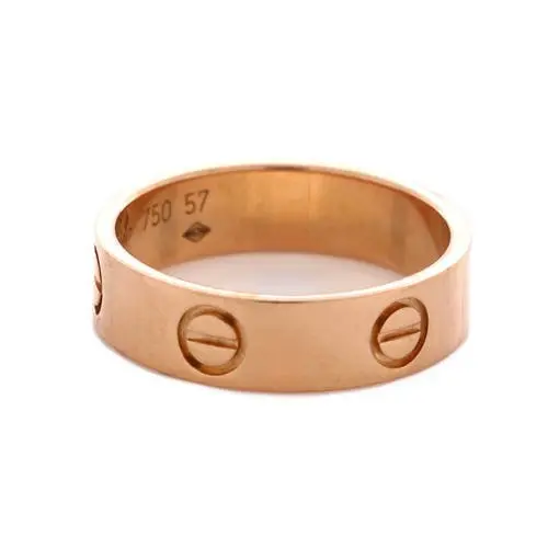 CARTIER Love Band Ring 18k Rose Gold