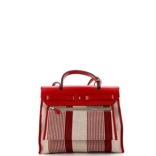 Hermès Herbag Zip H Vibration Toile And Leather 31