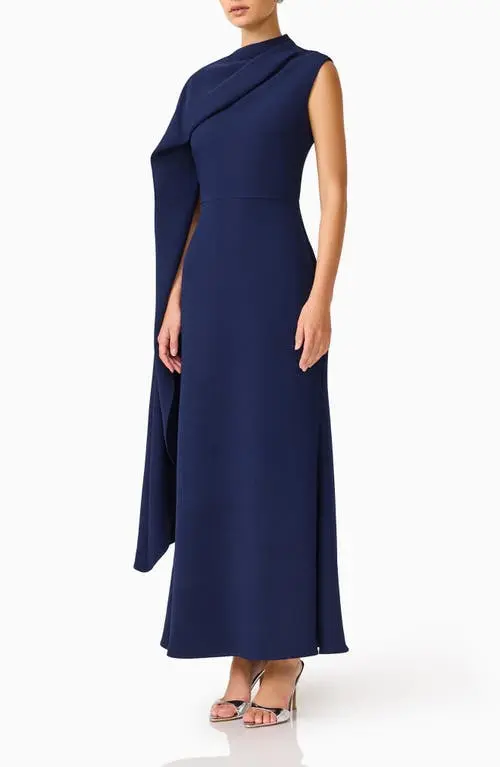 ELLIATT Leonara Asymmetric Cape Dress