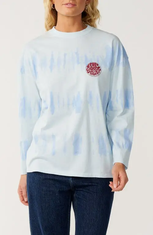 Rip Curl Tie Dyed Long Sleeve Graphic T-shirt