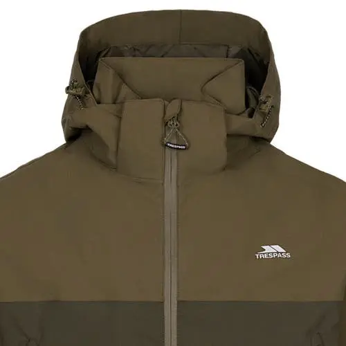 TRESPASS Waterproof Color Block Jacket - Marshland