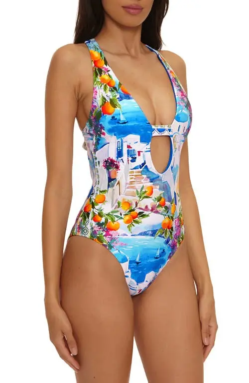 BECCA By Rebecca Virtue Mykonos Reversible One-piece Swimsuit