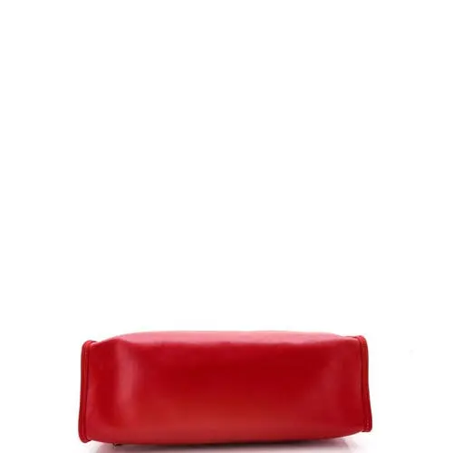 Hermès Herbag Zip Berline Vache Canvas And Leather 31 - Red