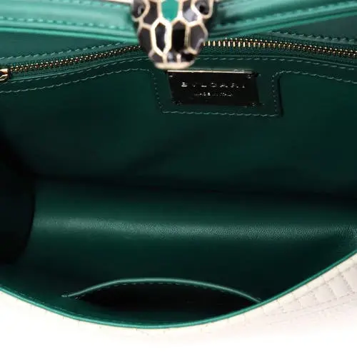 BVLGARI Serpenti Forever Shoulder Bag Quilted Leather