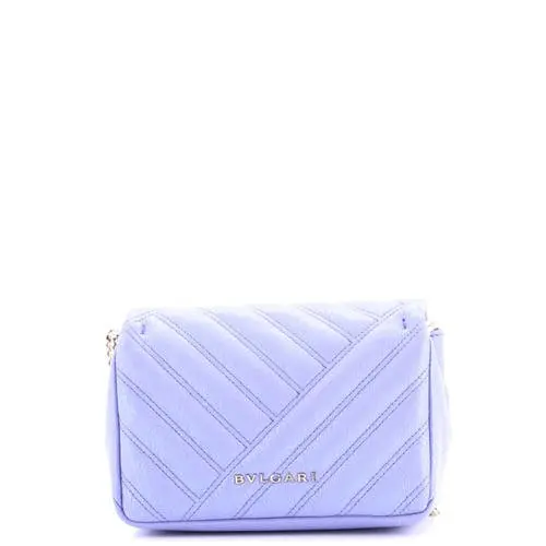 BVLGARI Serpenti Cabochon Shoulder Bag Diagonal Quilted Leather Mini