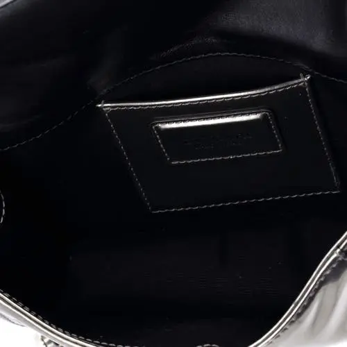 BVLGARI Serpenti Forever Shoulder Bag Metallic Leather Small