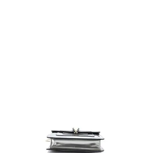 BVLGARI Serpenti Forever Square Shoulder Bag Metallic Leather Small