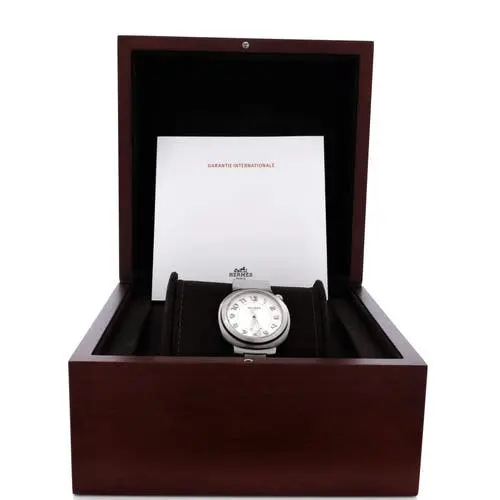 Hermès Cut Automatic Watch Stainless Steel And Rubber 36