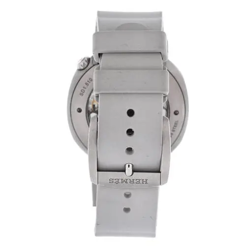 Hermès Cut Automatic Watch Stainless Steel And Rubber 36