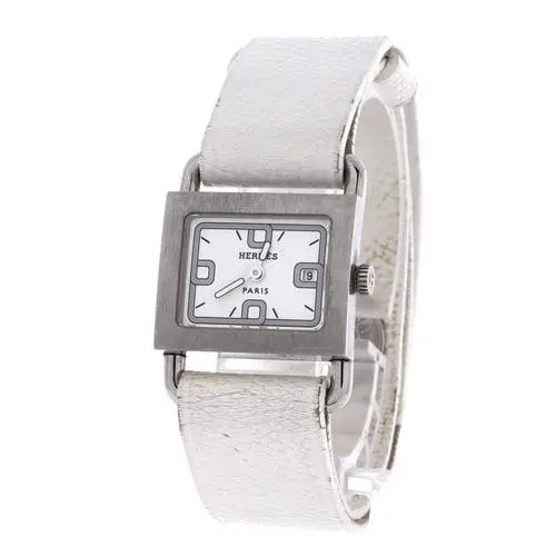 Hermès Barenia Quartz Watch Stainless Steel And Leather 21
