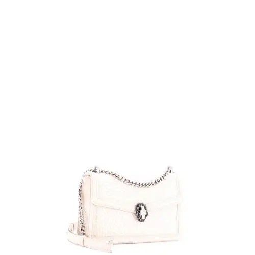 BVLGARI Serpenti Forever Shoulder Bag Quilted Leather