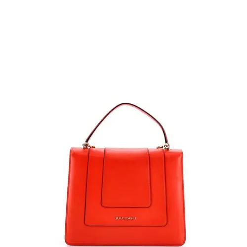 BVLGARI Serpenti Forever Top Handle Bag Leather Medium