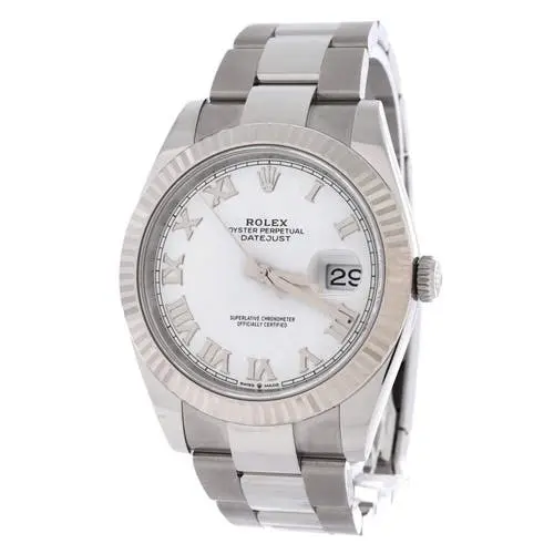 ROLEX Oyster Perpetual Datejust Automatic Watch Stainless Steel And White Gold 41