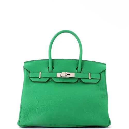 Hermès Birkin Handbag Verso Togo With Palladium Hardware 30 - Green