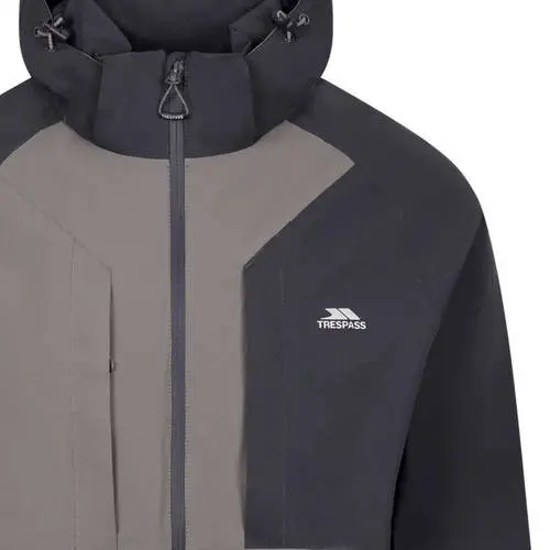 TRESPASS Fala Outdoor Jacket - Storm Grey