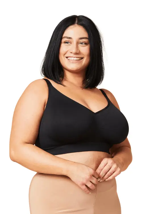 SUGAR CANDY BRA Basic Fuller Bust Wire-free Bra - Black