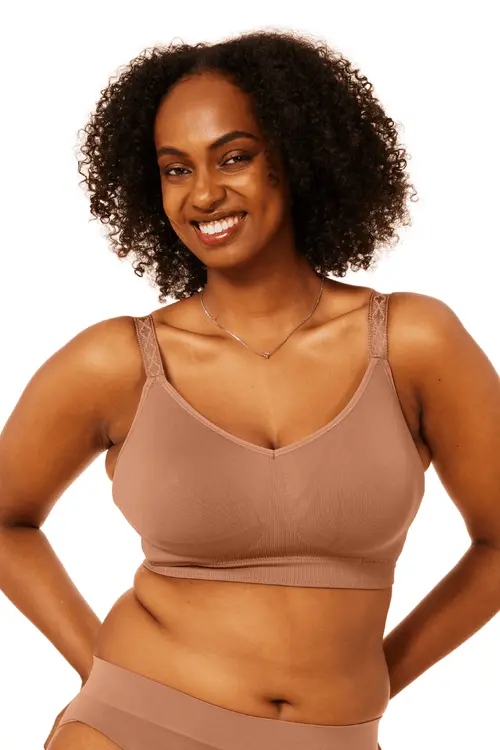 SUGAR CANDY BRA Basic Fuller Bust Wire-free Bra - Clay