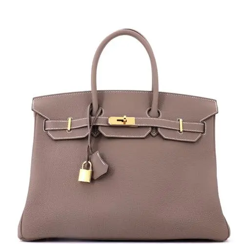 Hermès Birkin Handbag Togo With Gold Hardware 35