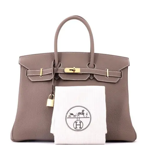 Hermès Birkin Handbag Togo With Gold Hardware 35