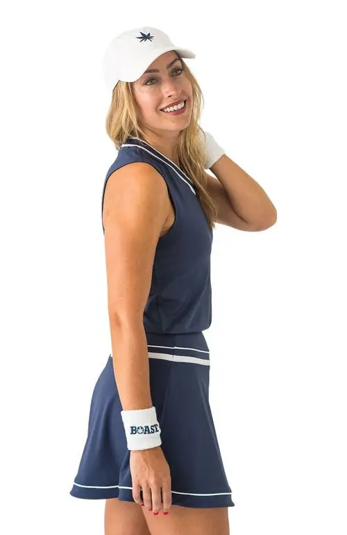 Boast V-neck Tank - Navy