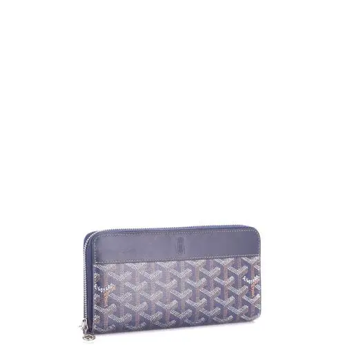 Goyard Matignon Zip Wallet Coated Canvas With Leather