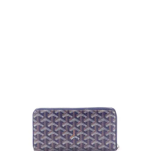 Goyard Matignon Zip Wallet Coated Canvas With Leather