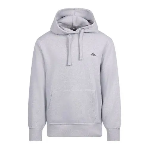 TRESPASS Truman Logo Hoodie - Grey Marl