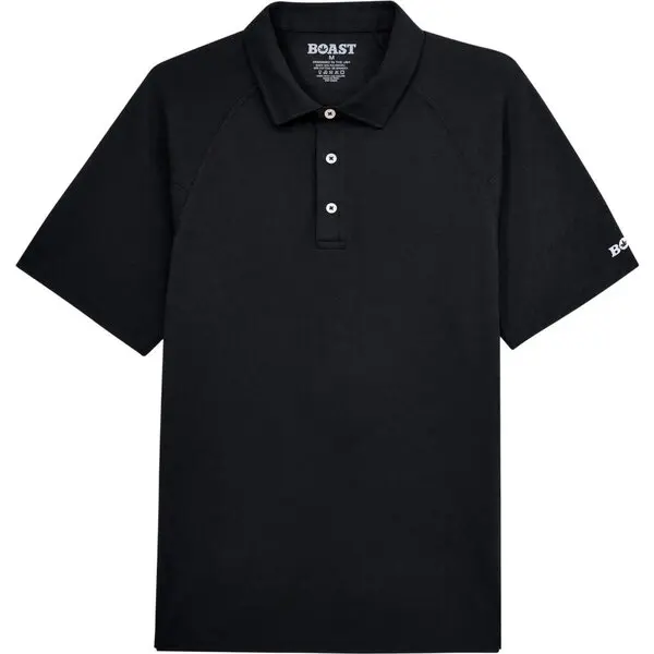 Boast Performance Raglan Polo 2.0 - Black