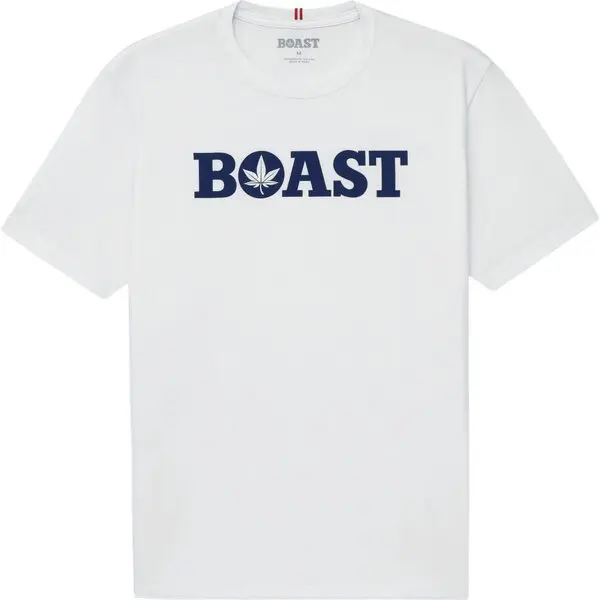 Boast Tee - White Navy