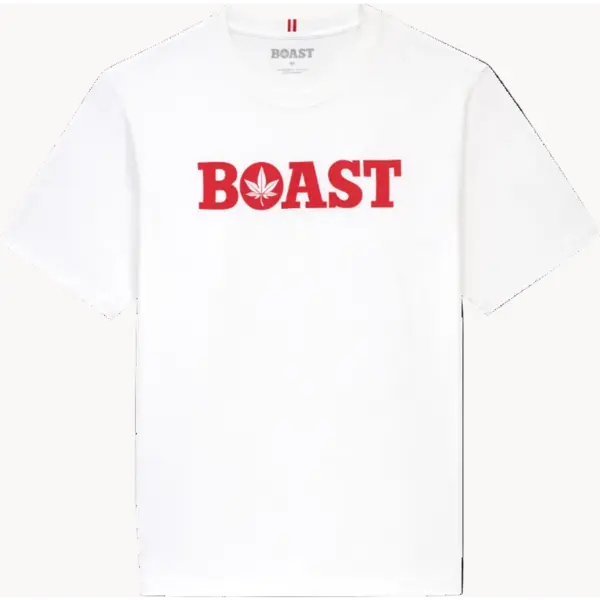 Boast Tee - White Red
