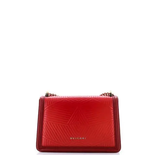 BVLGARI Serpenti Forever Shoulder Bag Quilted Leather