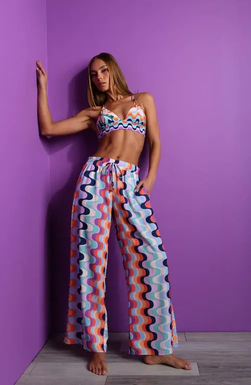 SUNSHINE 79 Untamed Tropics Wide Leg Cover-up Pants