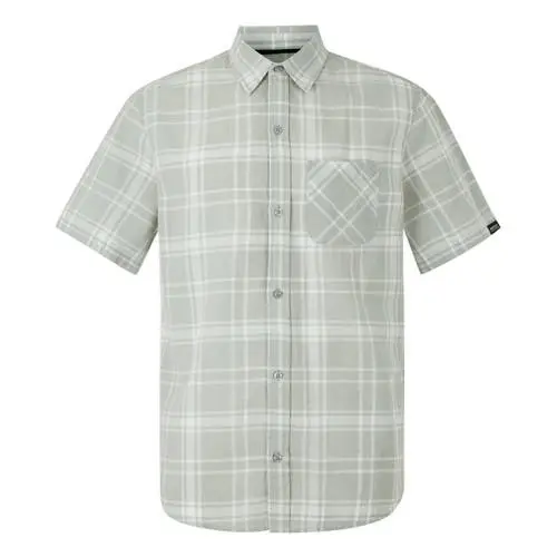 REGATTA Loran Checked Shirt - Silver Grey