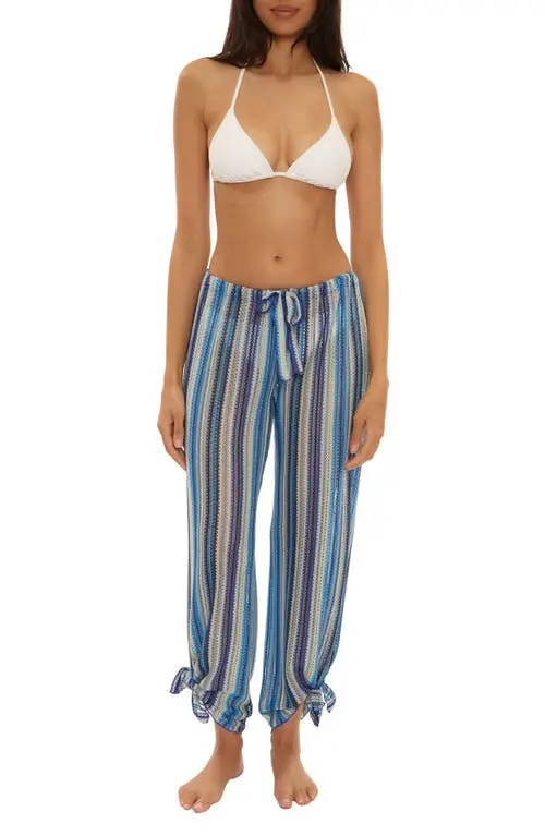 BECCA By Rebecca Virtue Seaside Striped Cover-up Pants